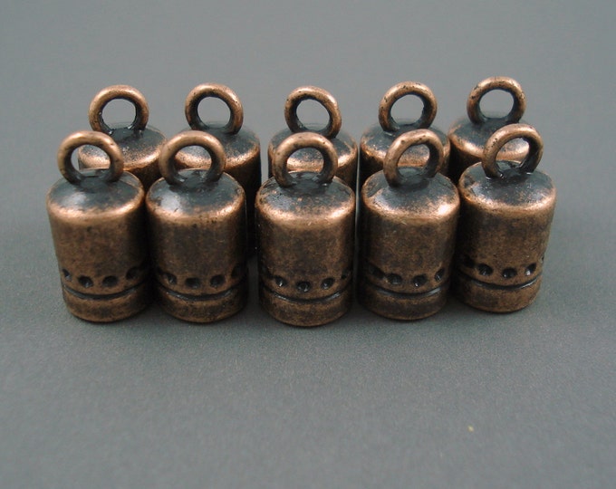5MM End Cap, TEN Copper Caps for Leather or Cord (CAP5-005) - Etsy
