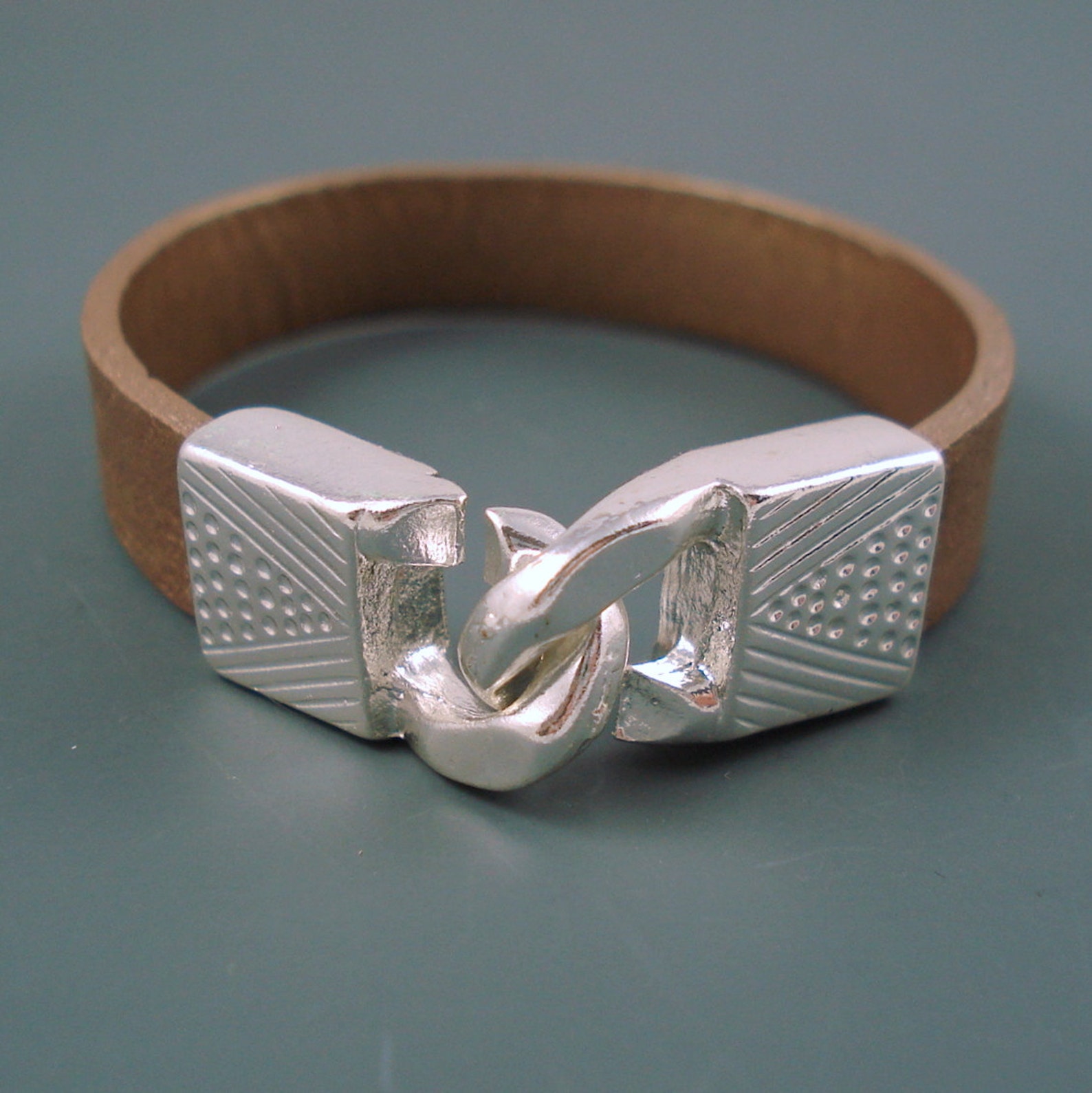 Hook Style End Cap Clasp, Silver Finish 35mm X 12mm Clasps, Square Lock ...