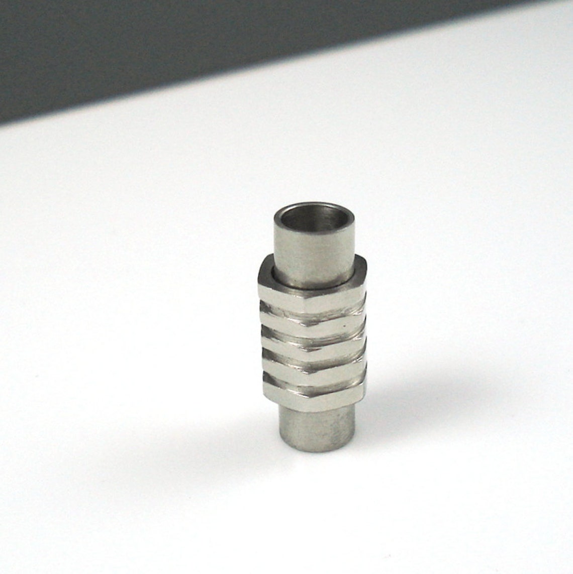 Magnetic Clasp 5MM Ribbed Stainless Steel Clasp for Leather - Etsy