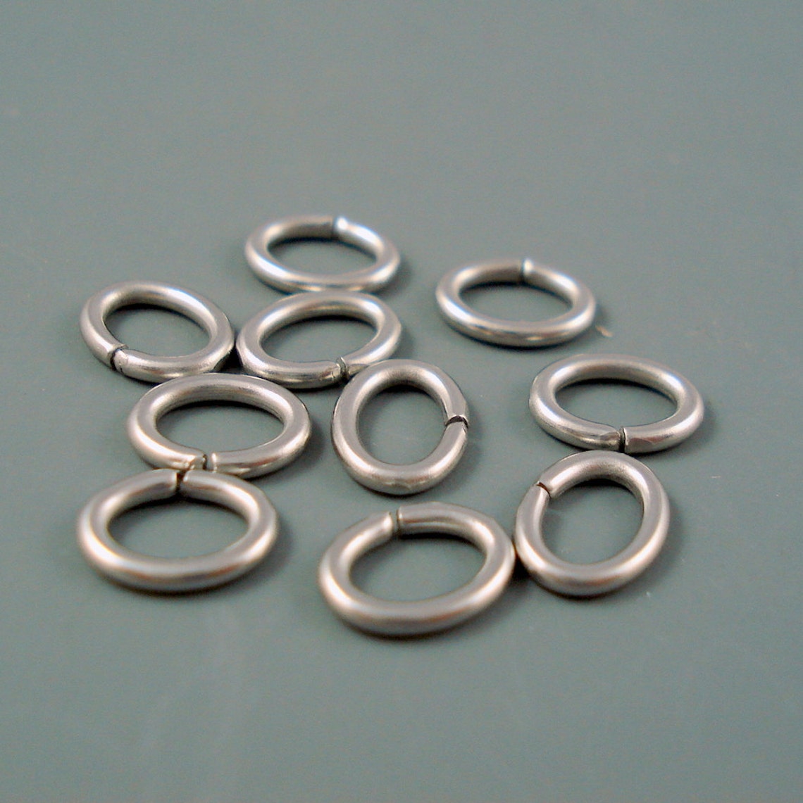 Stainless Steel Jump Ring, Fifty Stainless Steel 18g Oval Jump Ring ...