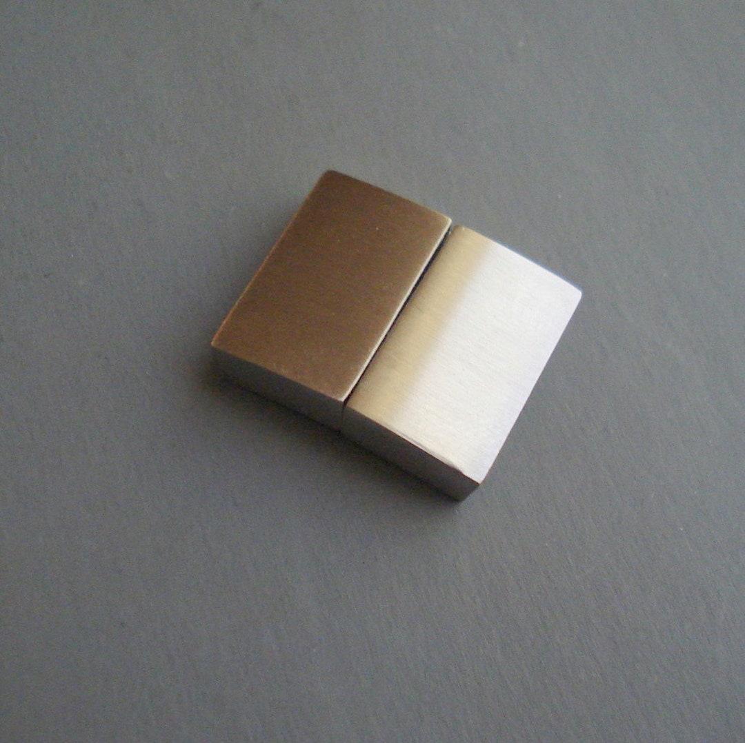 Stainless Steel Brushed Finish Flat Clasp, Large Interlocking Clasp ...