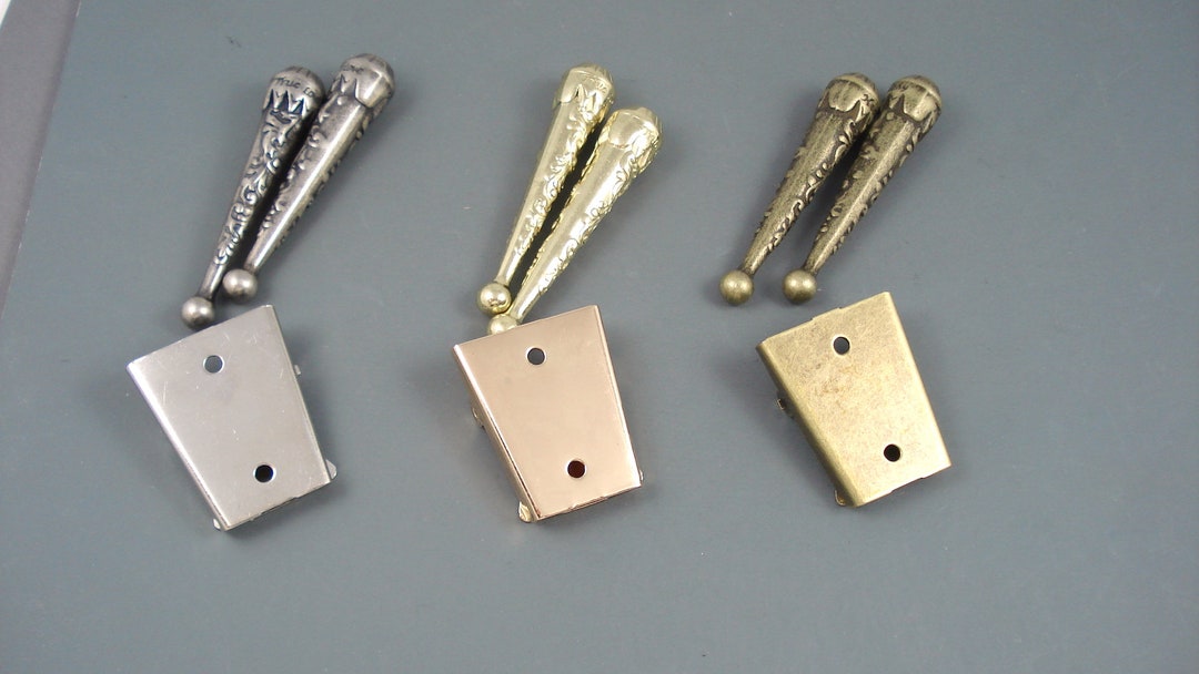 THREE SETS Bennett Type Bolo Tie Clasp and Tips, One Each Bronze ...