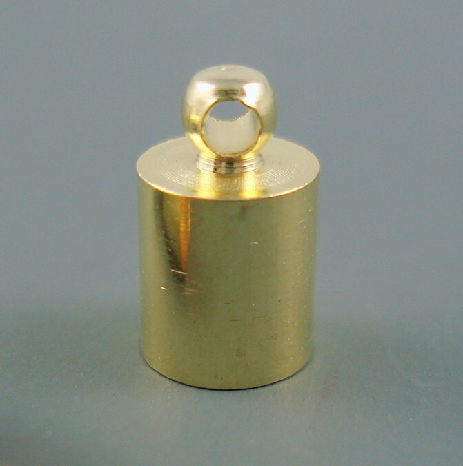 5.5MM End Cap TEN Caps for Leather or Cord Simple Gold 5mm | Etsy