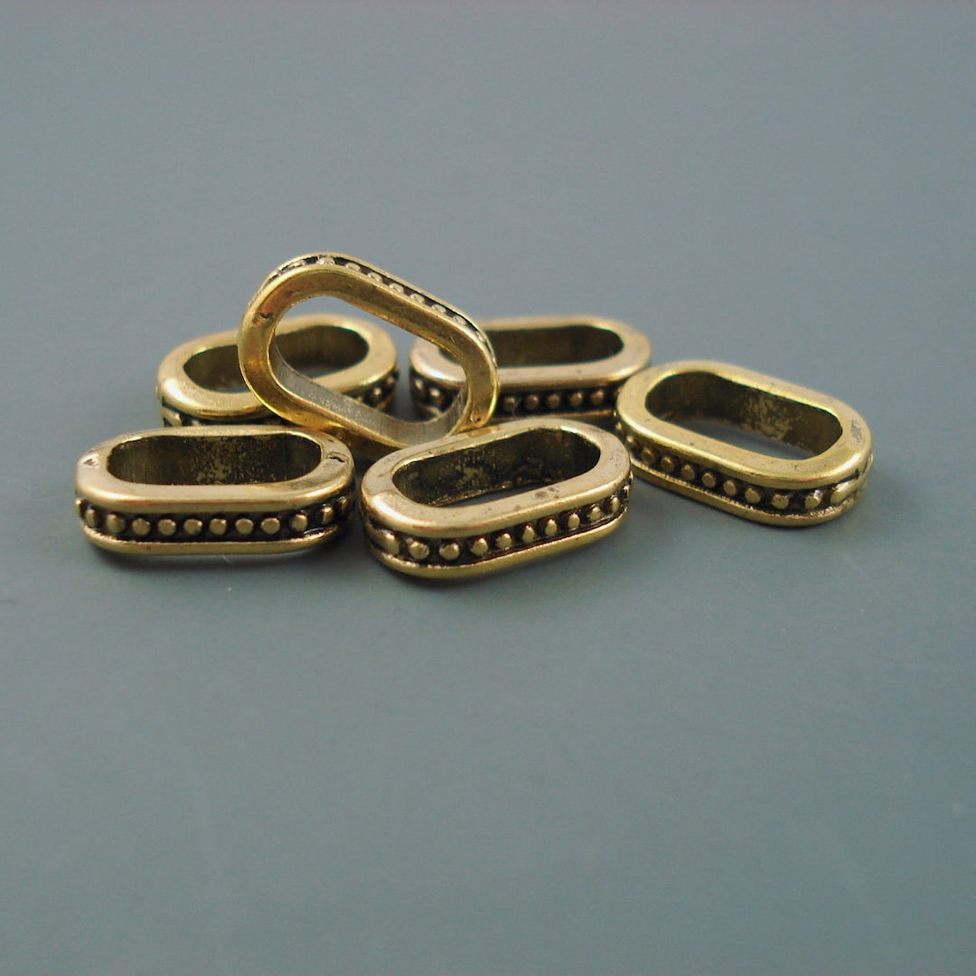 Gold Slide Connector, SIX 5MM X 10MM Slides (slide1) - Etsy