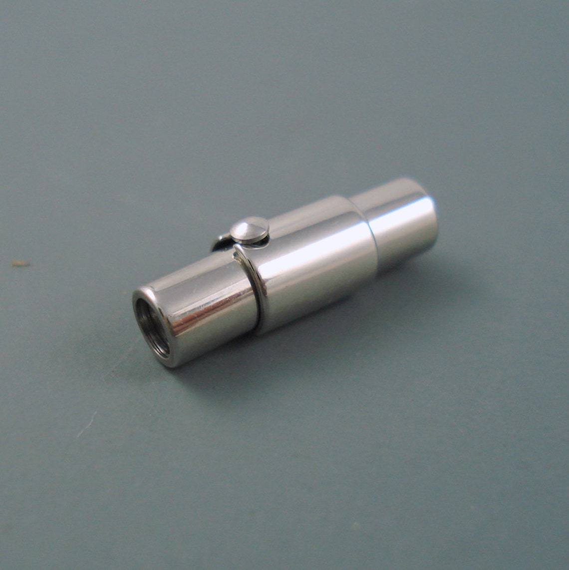 Magnetic Clasp, 4MM Latching Tube Stainless Steel Clasp for Leather or ...