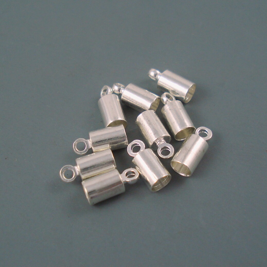 3MM End Cap TEN Caps for Leather or Cord Simple 3mm Cap - Etsy