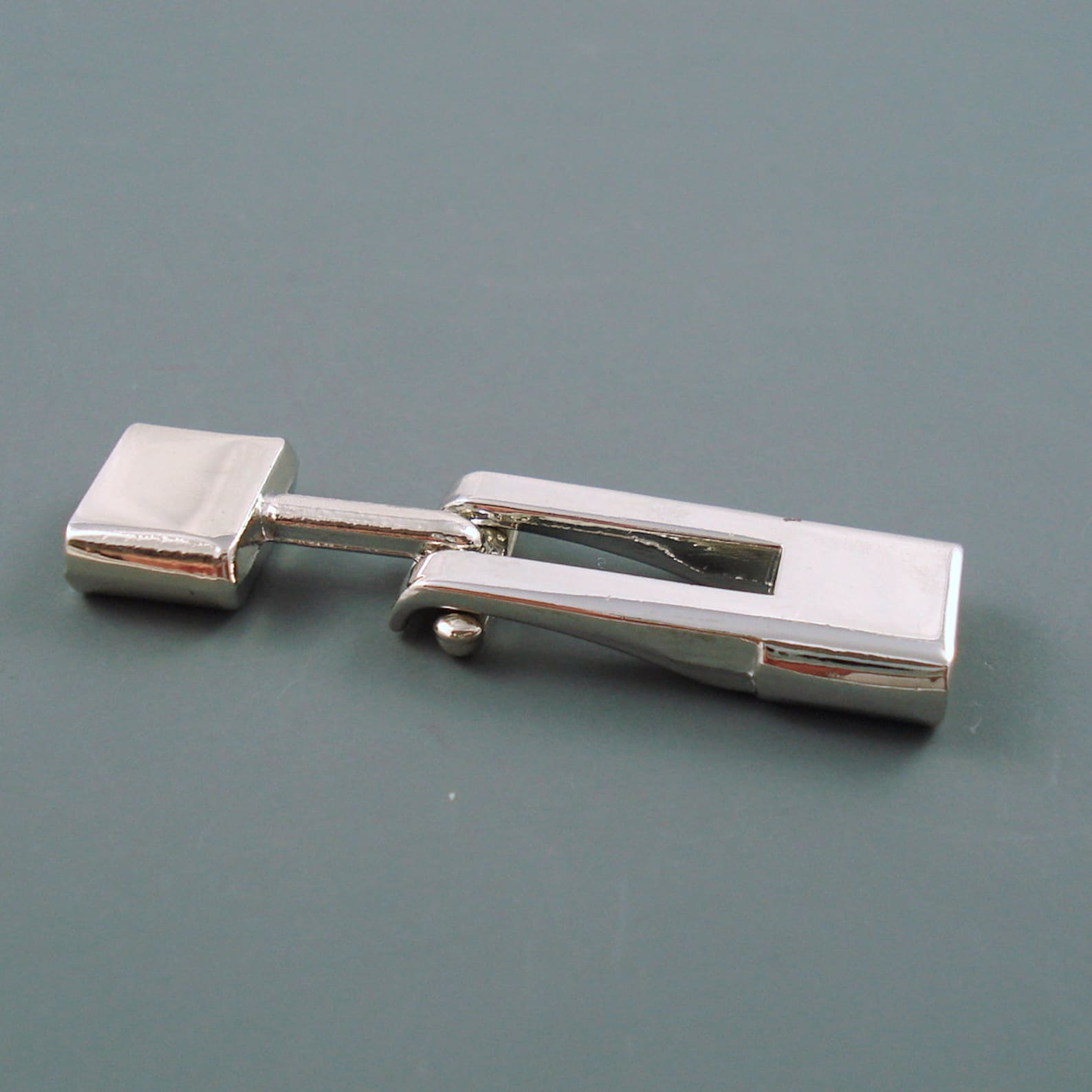 Toggle Flat End Cap Clasp Silver Finish 47.5MM X 12.5MM | Etsy