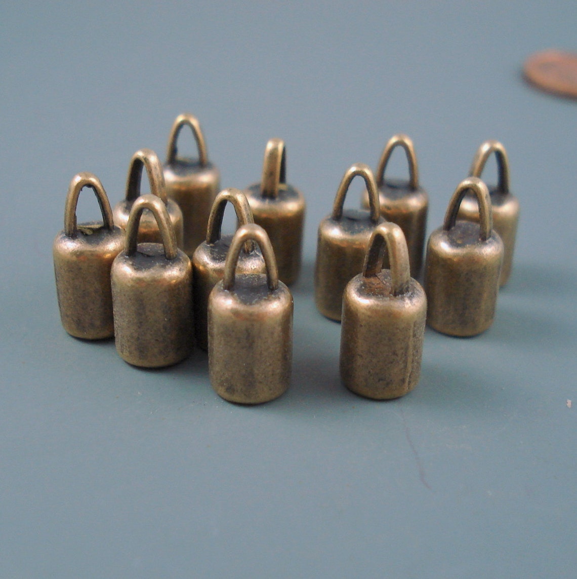 4MM End Cap TWENTY Copper Finish Caps for Leather or Cord - Etsy