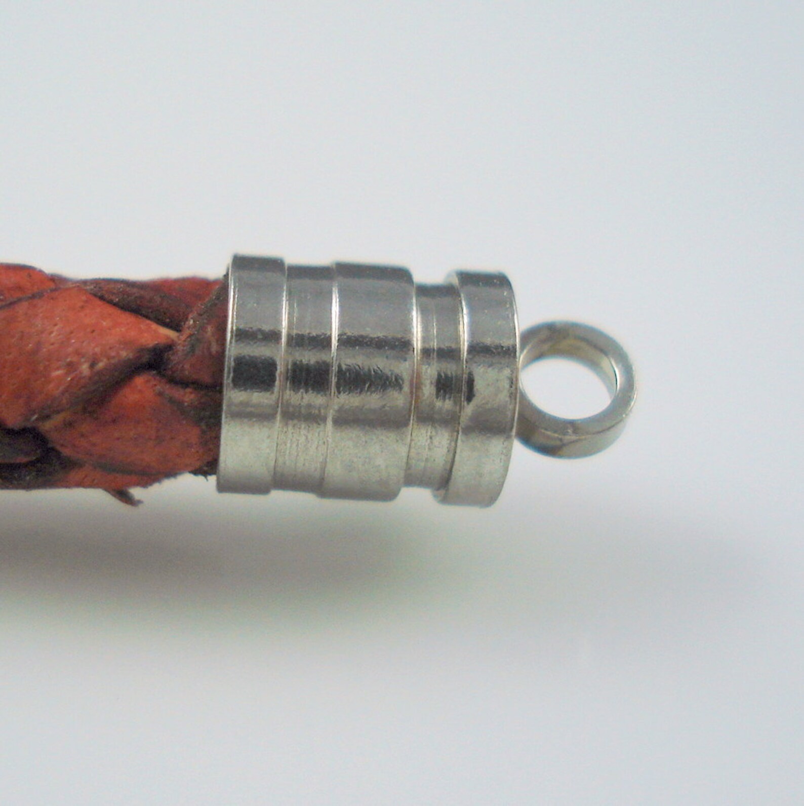 5MM Stainless Steel End Cap TWO Pieces Cap for Leather or | Etsy