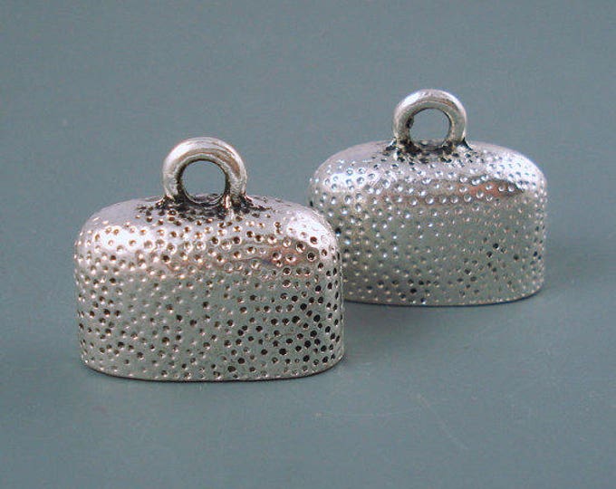 6MM End Cap, Two Sterling Silver Filigreed Bead Caps for Viking Knit ...