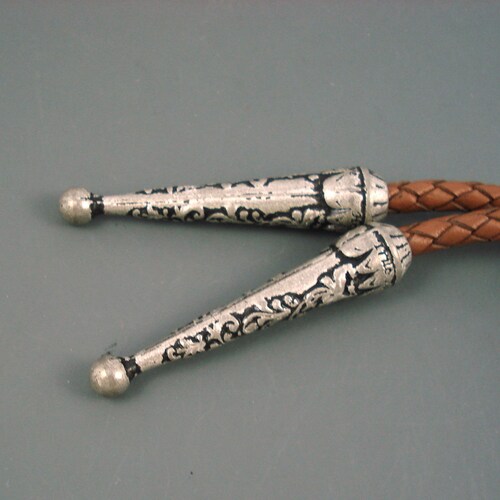 Bolo Tie End Tips One Set Available in Silver Copper Gold - Etsy