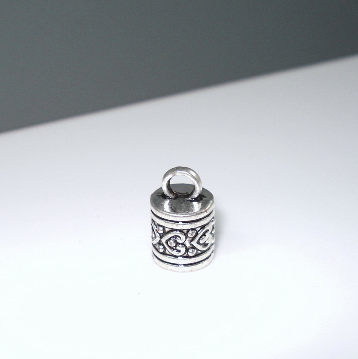 8MM End Cap, TEN Ornate 8mm Caps for Leather Kumihimo or Cord (CAP8-001 ...