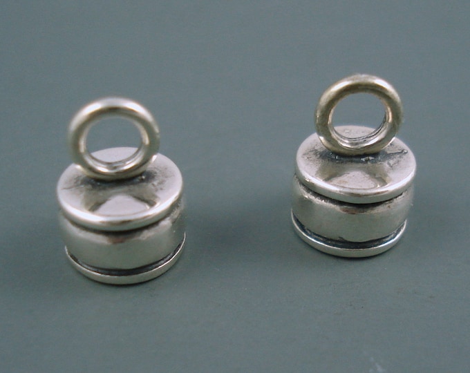 6MM End Cap, Two Sterling Silver Filigreed Bead Caps for Viking Knit ...