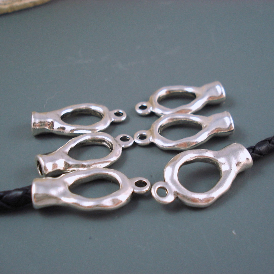 4MM End Cap, Organic Hammered Look End Caps, Six Pieces, Three Sets ...