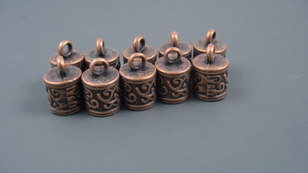 6MM End Cap, TEN Copper Caps for Leather or Cord (CAP6-013) - Etsy