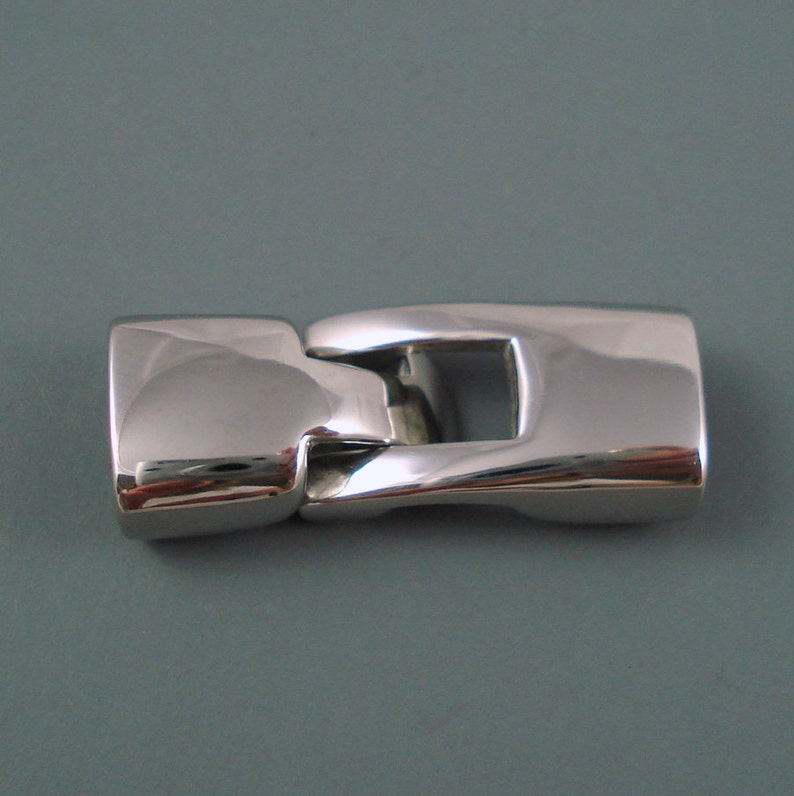 Stainless Steel Snap Lock Clasp Large Interlocking Clasp - Etsy