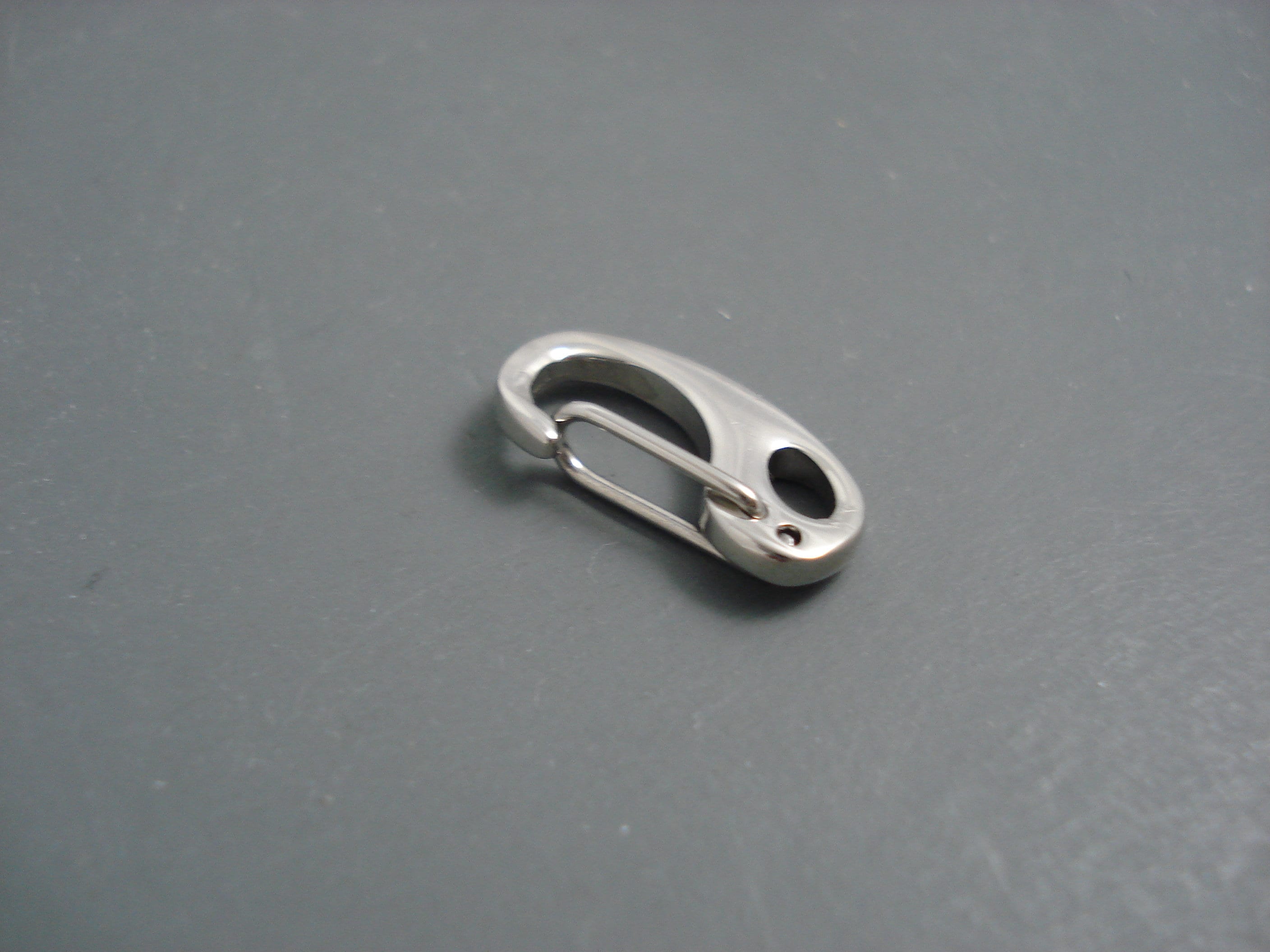 Stainless Steel Clasp, Self Closing Spring Style Push Gate Snap ...