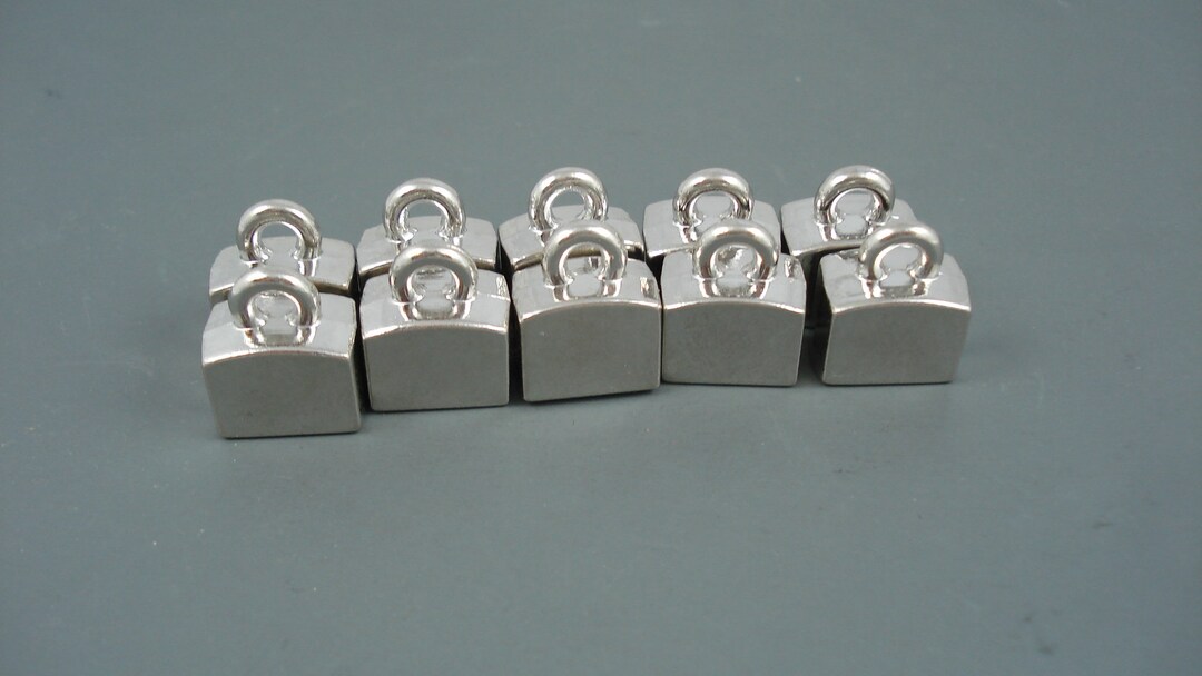 Large Rectangular End Cap, 6MM X 10MM Inside Diameter Caps for Leather ...