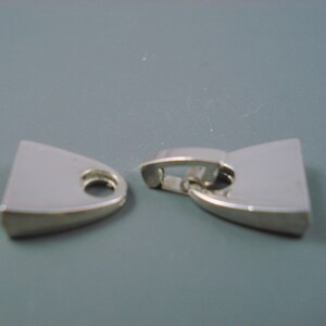 Fold Over Latch End Cap Clasp, Silver Finish 28MM X 12MM Clasps ...