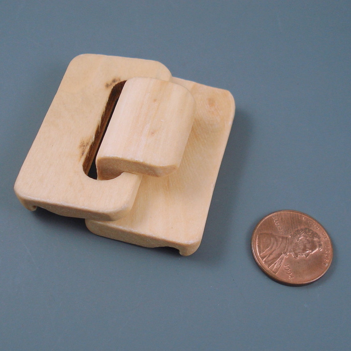 Wood Buckle Clasp Large Natural Wood Hook Clasp Five Strand - Etsy