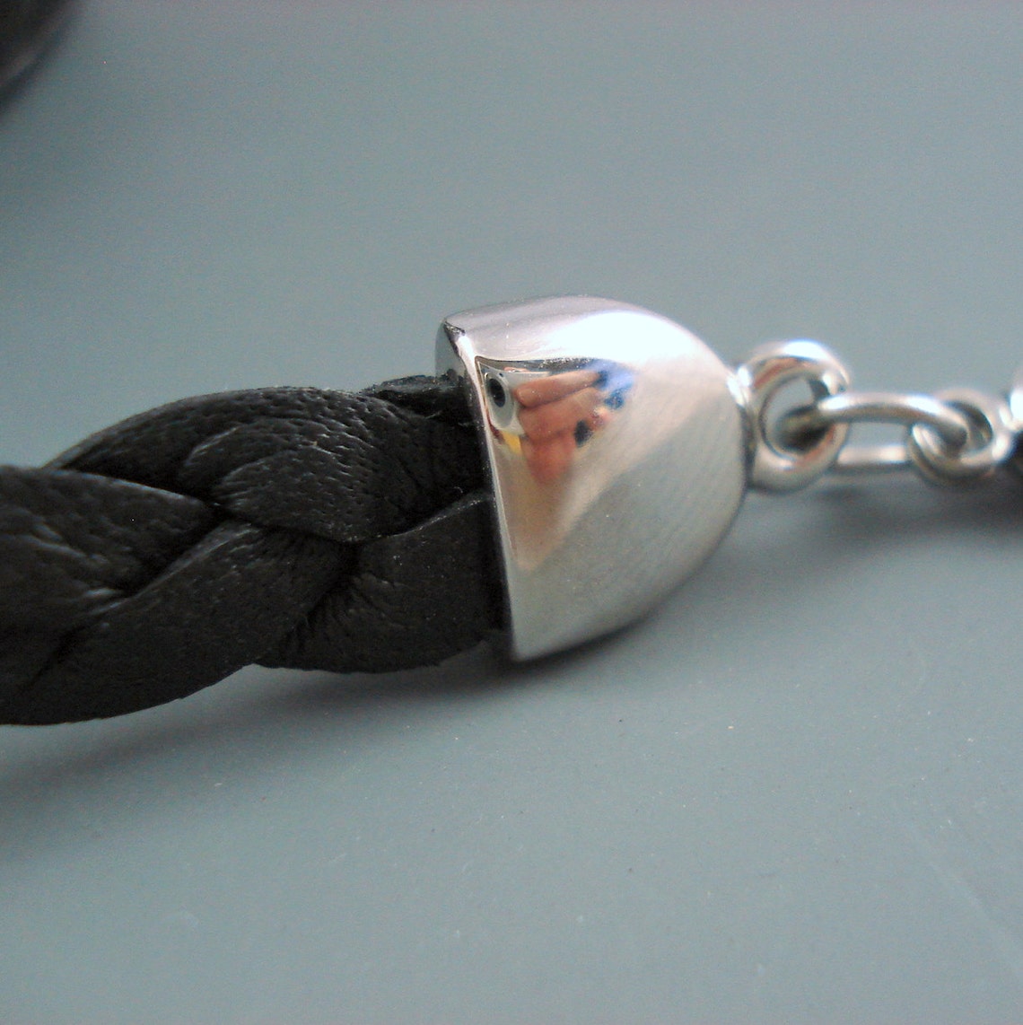 Oblong Stainless Steel End Caps Sets Come With 15MM Lobster - Etsy