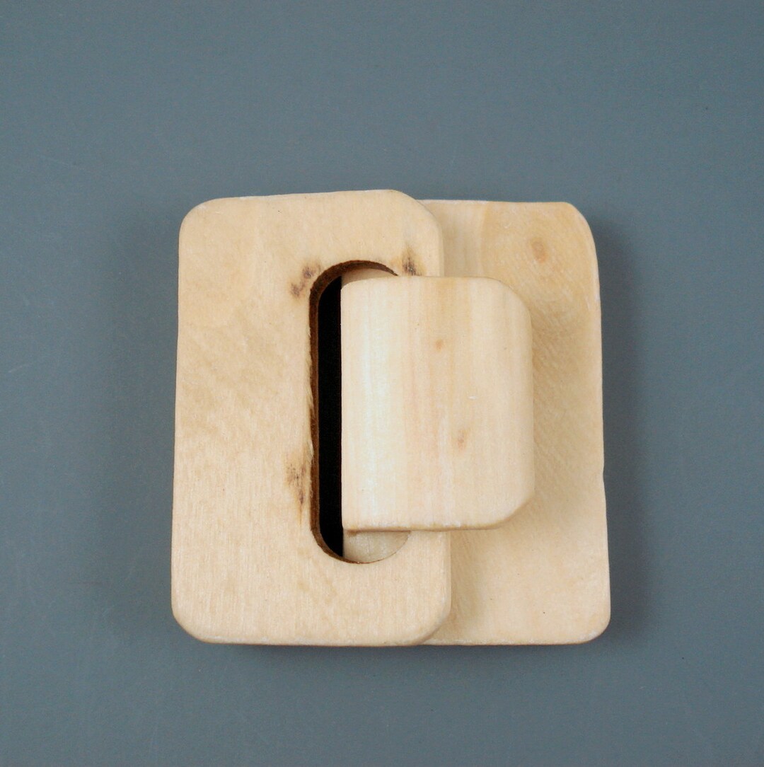 Wood Buckle Clasp, Large Natural Wood Hook Clasp, Five Strand Clasp - Etsy
