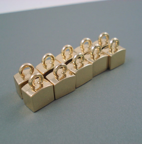 Large Rectangular End Cap 6MM x 10MM Inside Diameter Simple | Etsy