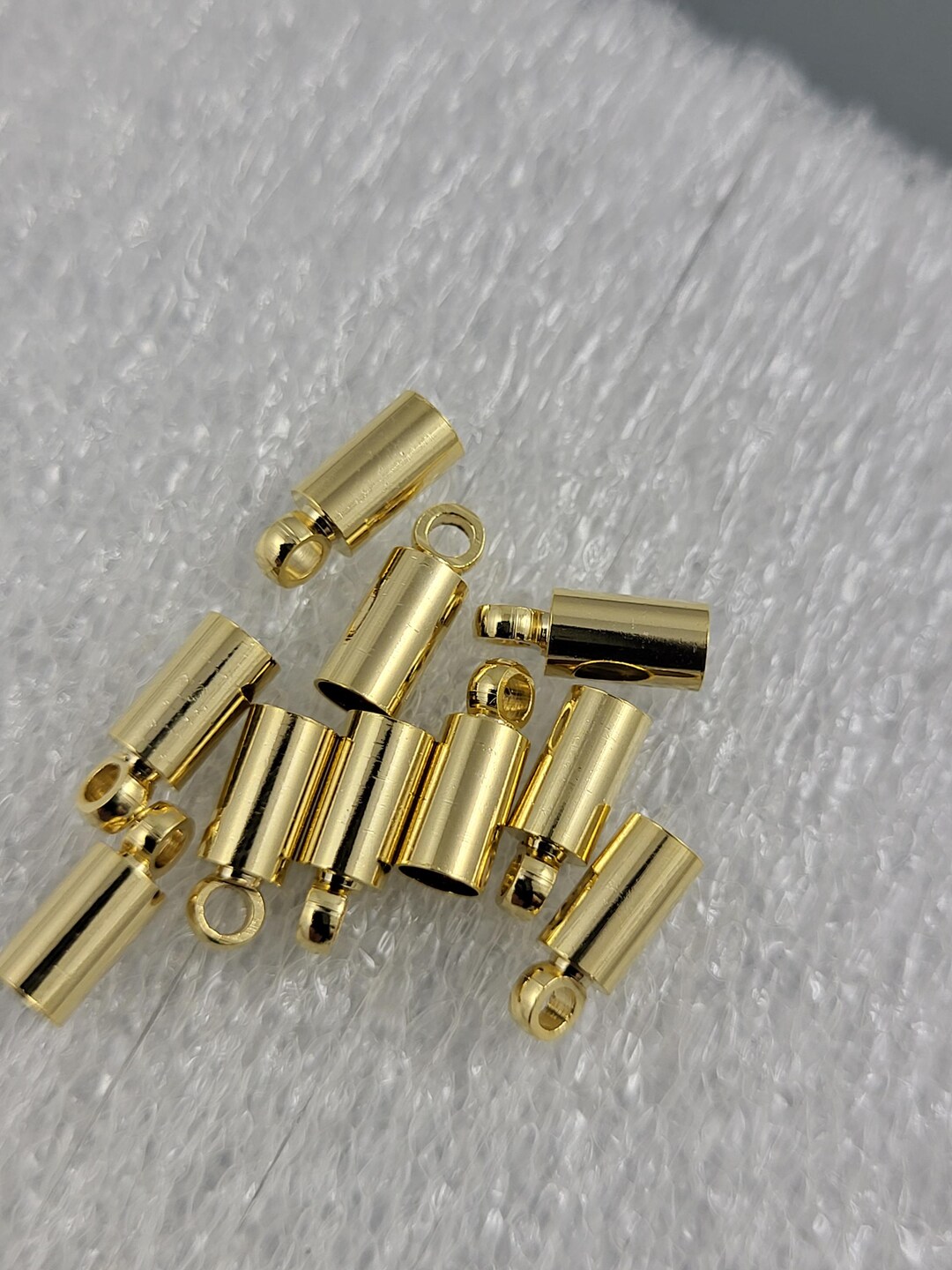 3MM End Cap, Ten Gold or Silver Simple Caps for Leather or Cord (CAP3 ...