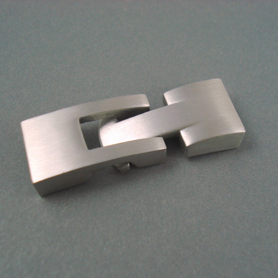 Stainless Steel Snap Lock Clasp, Large Interlocking Clasp, 35.7mm Long ...