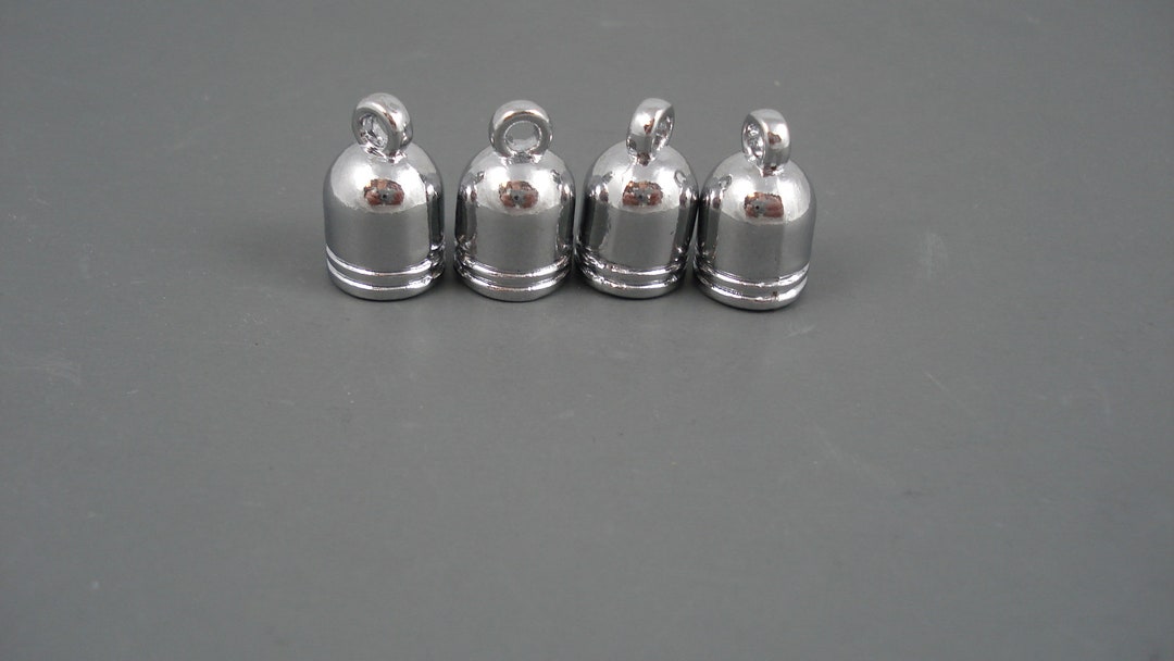 8MM End Cap, Domed Alloy Cap, Four Caps for Leather or Cord, Large End ...