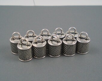8MM End Cap TEN Ornate 8mm Caps for Leather Kumihimo or Cord - Etsy
