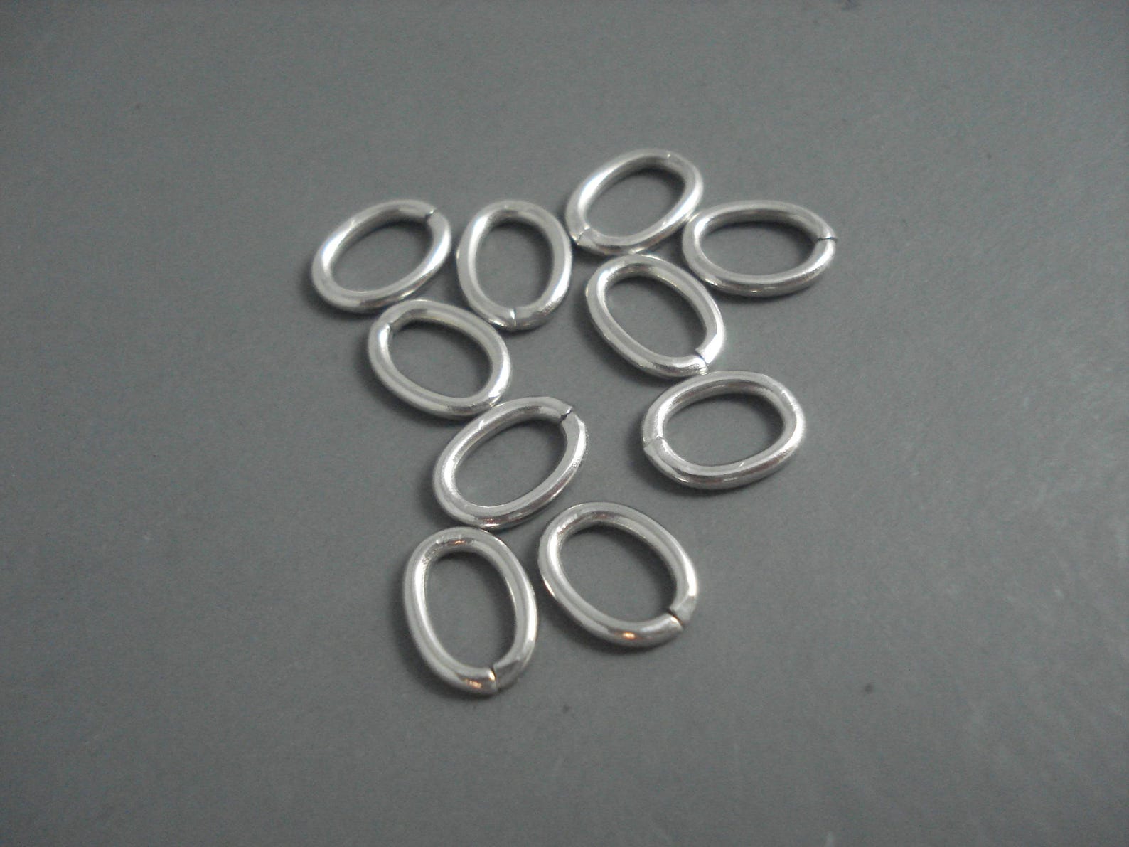 Stainless Steel Oval Jump Ring, 20 Stainless Steel 16g Oval Jump Ring ...
