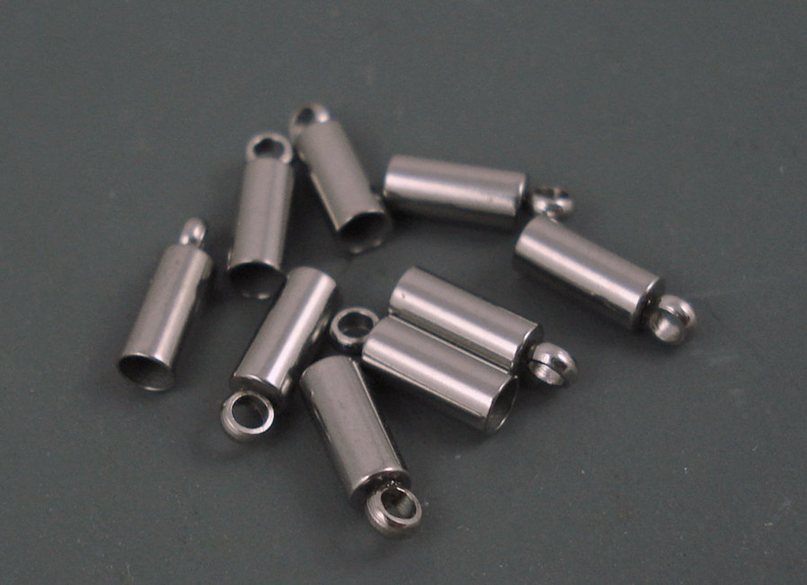 End Cap, 2MM Stainless Steel Cap for Leather or Cord, TEN Pieces, 2mm ...
