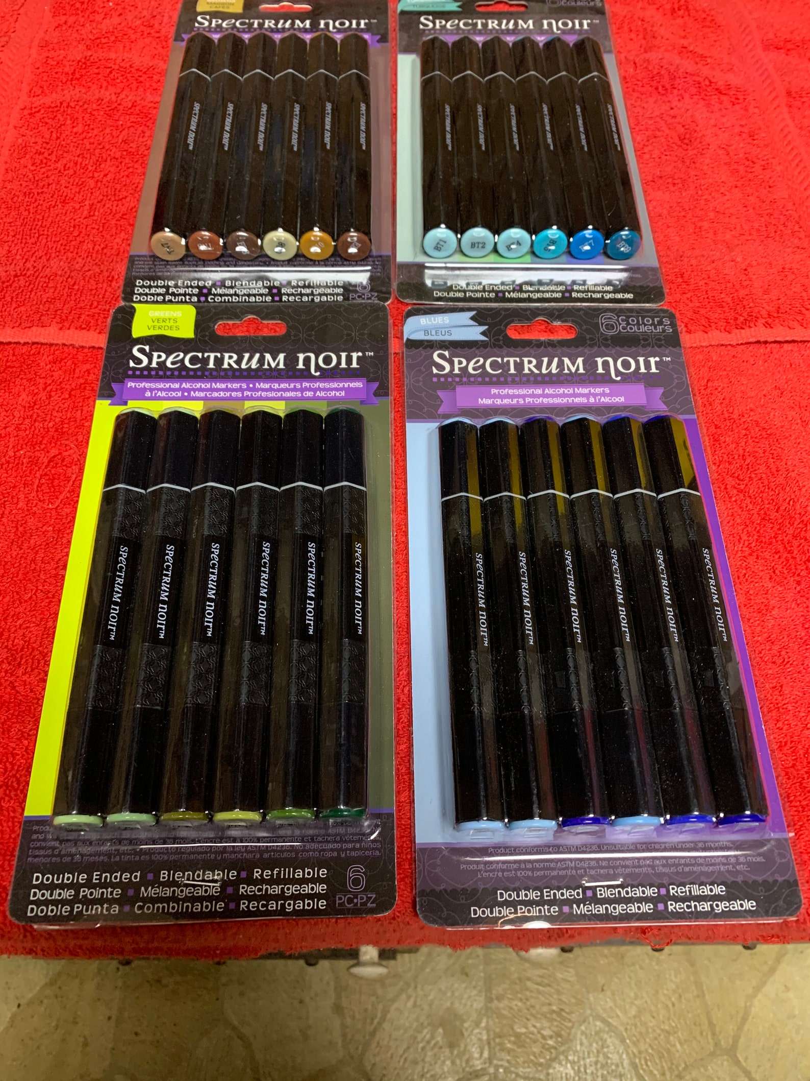 Spectrum Noir Alcohol Pens 4 Packs 6 Pens in Each Pack | Etsy