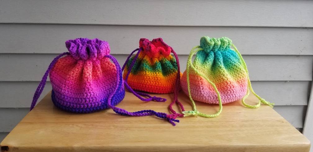 Spring Bag Stripes Bags and Purses Drawstring Bag | Etsy