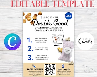 2024 Double Good Fundraiser Template Flyer - Etsy
