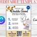Editable Double Good Fundraiser Template Flyer - Etsy