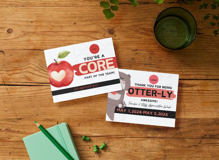 Pun Editable Teacher Appreciation Week | Staff Appreciation Week ...