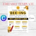 Bee Teacher Appreciation Week Flyer: Editable Template (digital ...