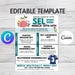 Editable SEL Spirit Week Template Flyer, SEL Spirit Week Template ...