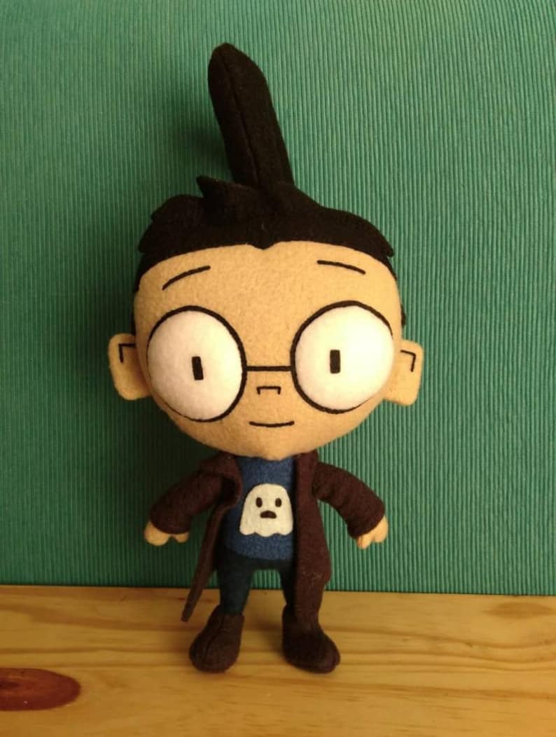 Handmade Invader Zim GIR Plush Toy, Nickelodeon 2000s Cartoon Fan Gift ...