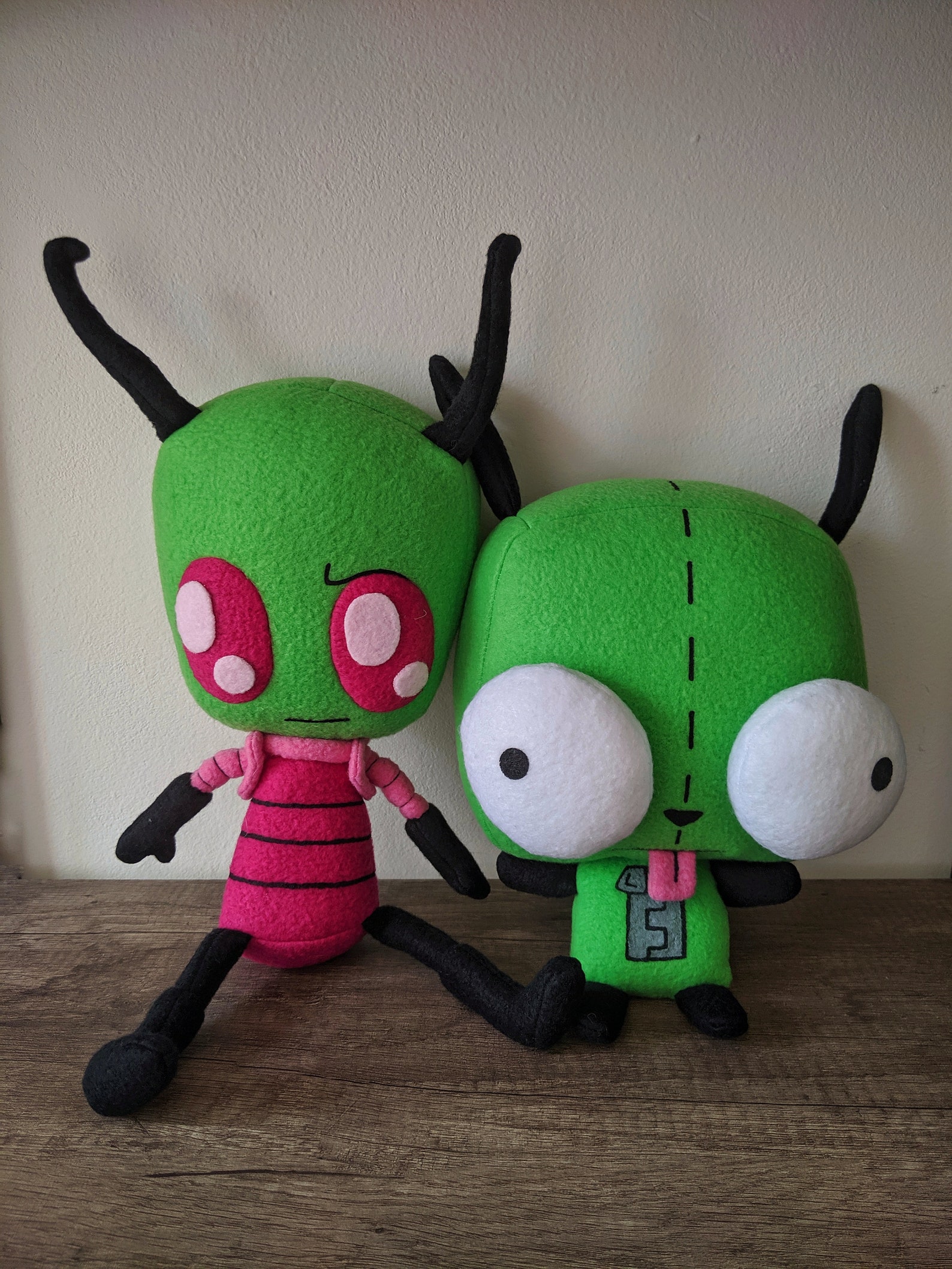 Invader Zim Free Shipping Plush Toys Gir Dib - Etsy
