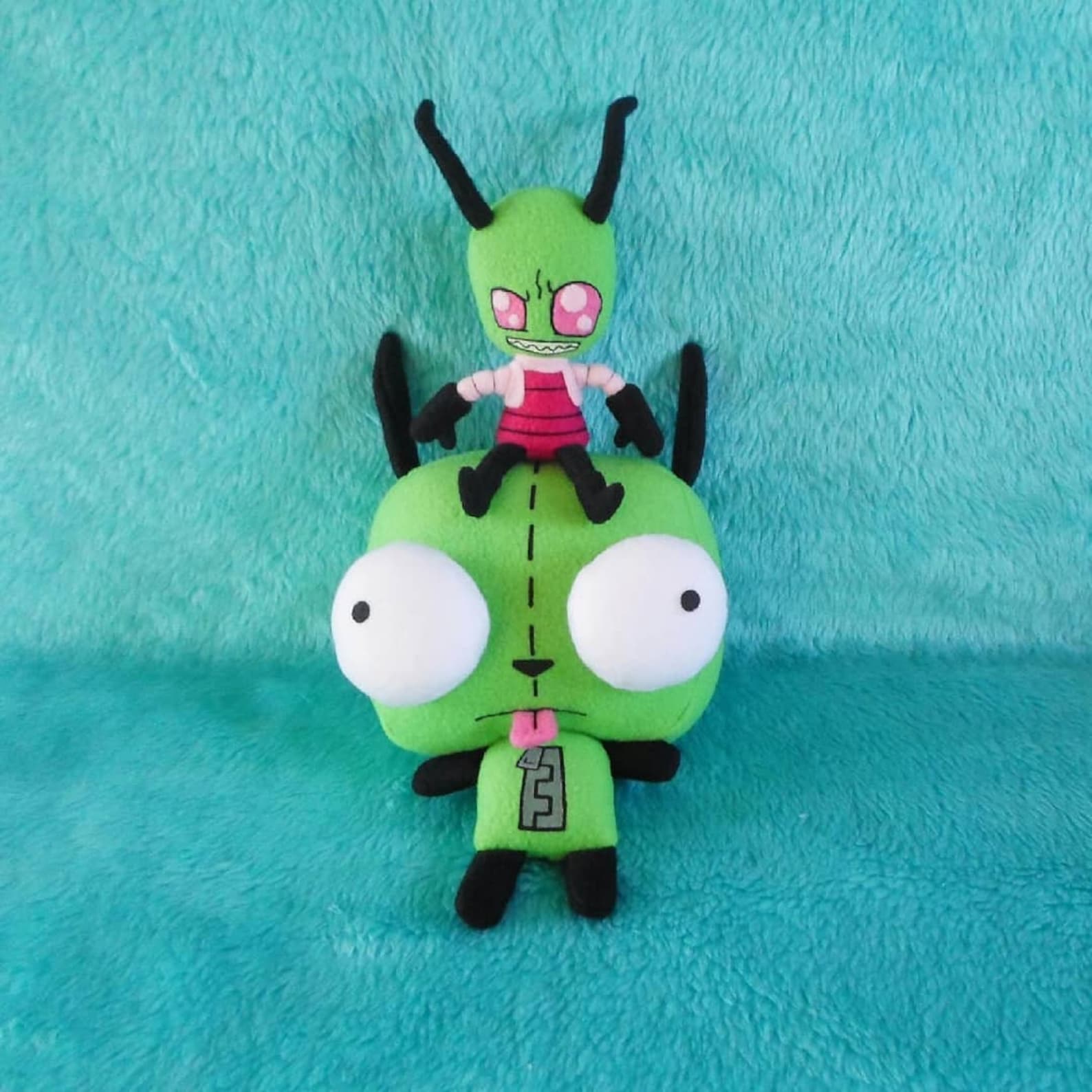 Invader Zim Free Shipping Plush Toys Gir Dib - Etsy