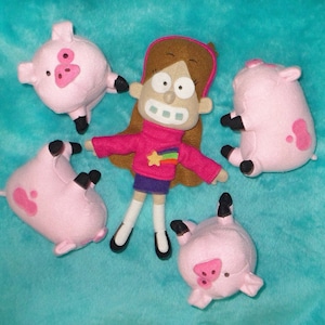 Gravity Falls - Dipper, Mabel, Waddles Plush - Handmade - Etsy Australia