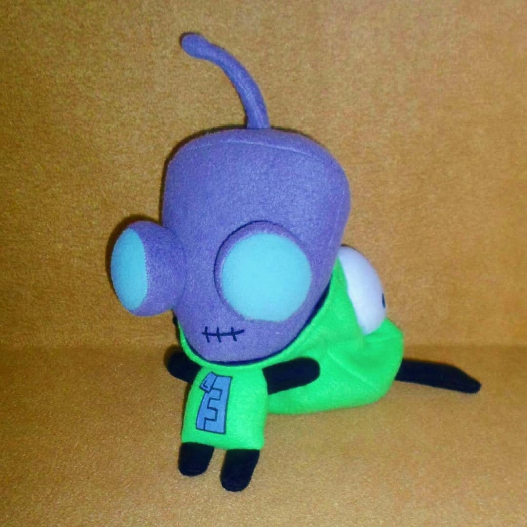 Handmade Invader Zim GIR Plush Toy, Nickelodeon 2000s Cartoon Fan Gift ...