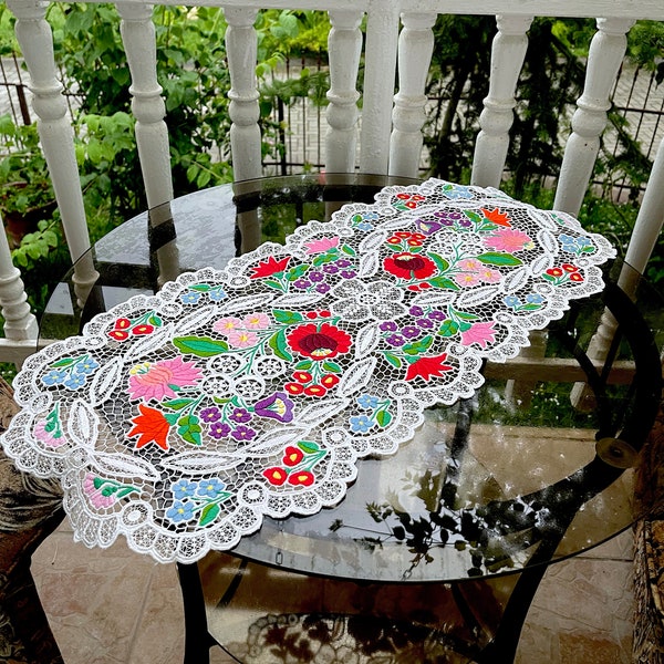 Embroidered Tablecloth - Etsy