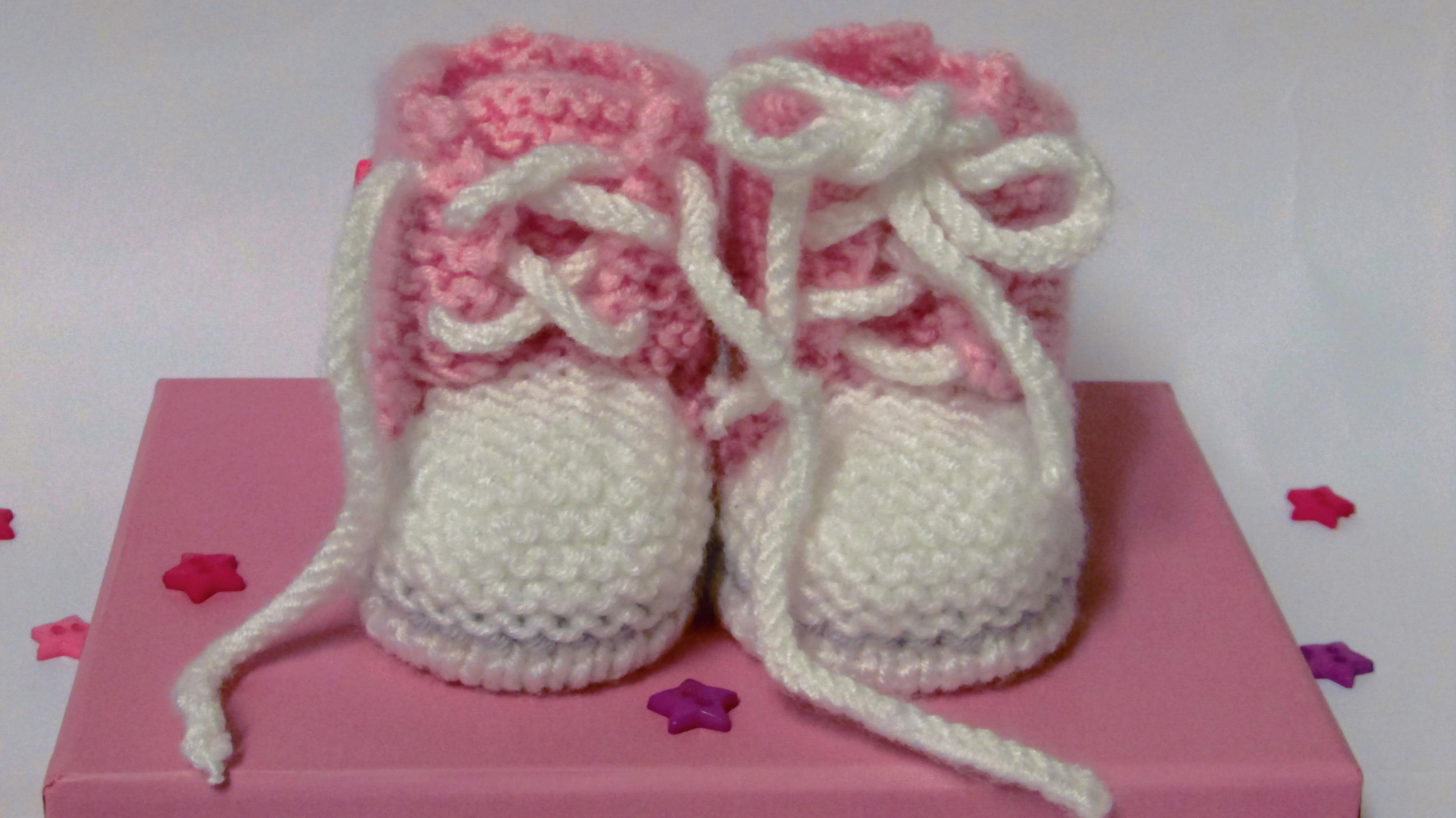 English Only Pdf Knitting Pattern Instructions to Knit a Pair of Baby ...