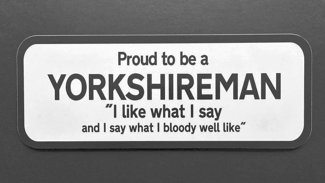 Proud Yorkshireman Replica Road Sign Funny Rude Secret Santa Birthday ...