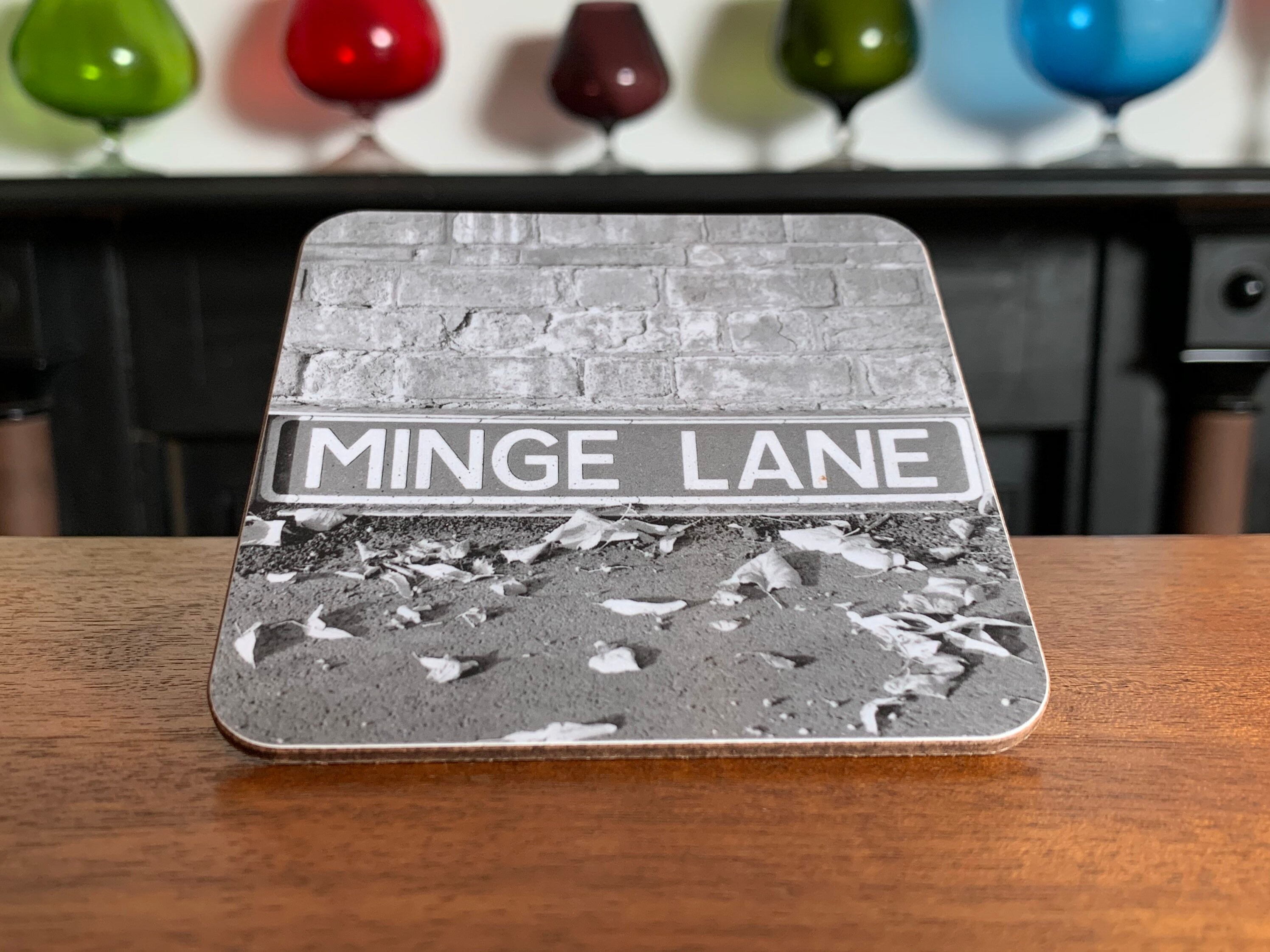 Funny Rude Minge UK Coaster Letterbox Valentines Housewarming Birthday ...