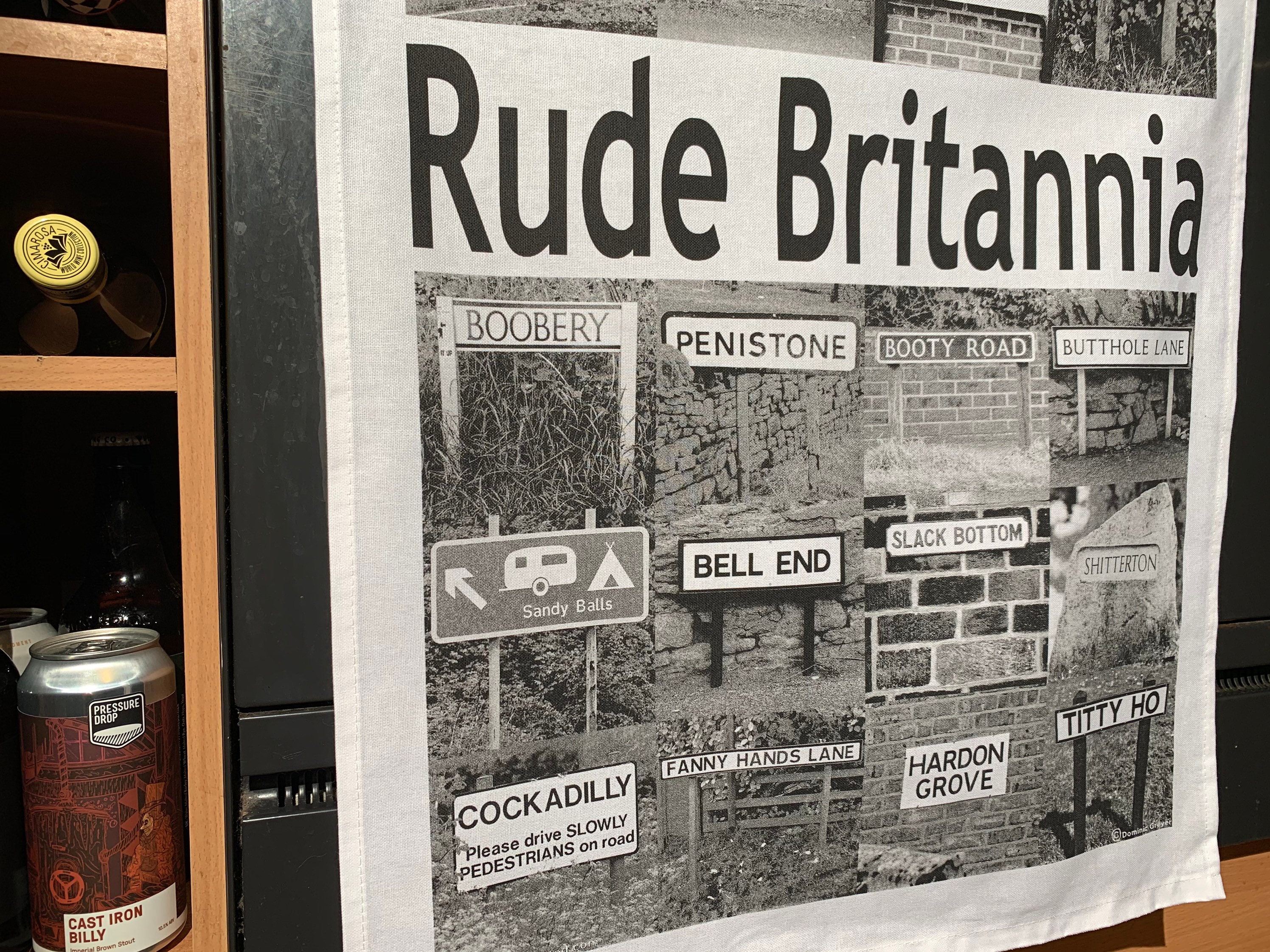 Tea Towel Rude Britannia Funny Rude UK Letterbox Valentines | Etsy UK